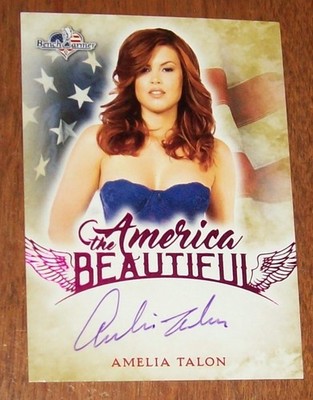 2017 America the Beautiful Amelia Talon Pink Foil Autographed Bench ...