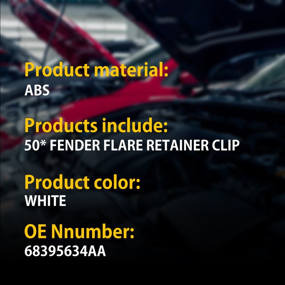 50 X For Jeep Wrangler JL 18 -2020 For Gladiator 2020 Fender-Flare ...