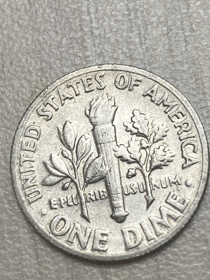 1973 Dime No Mint Mark Error On The Back “C” touches “A” Rim Error ...