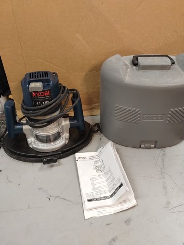 RYOBI R160 ROUTER 1-1/2HP 8 AMP 25000 RPM + CASE SMALL ISSUE WITH ...