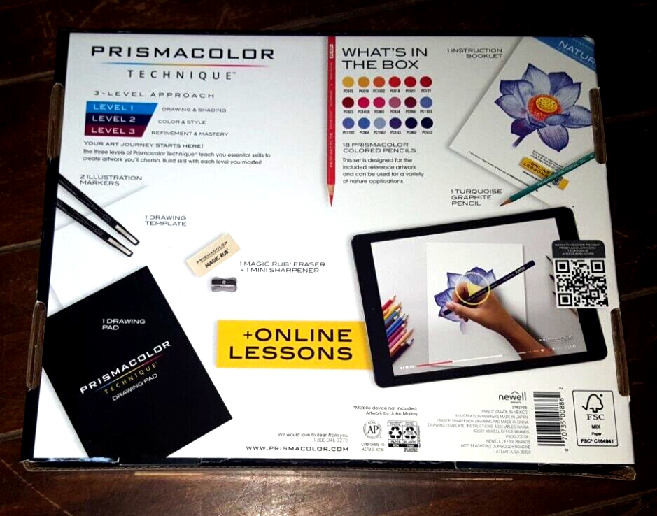 Prismacolor Technique 26ct NATURE Drawing Set -Level 1 Drawing ...