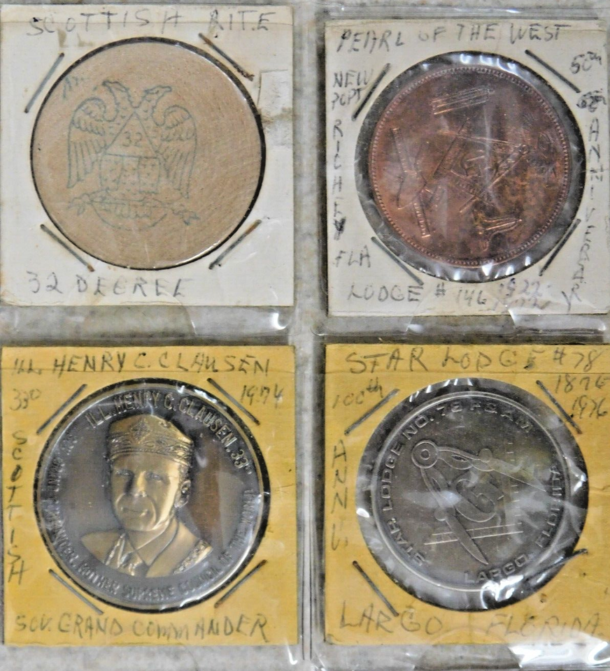 Lot of 16 Masonic, York Rite, Scottish Rite Coins and Tokens #3 | eBay