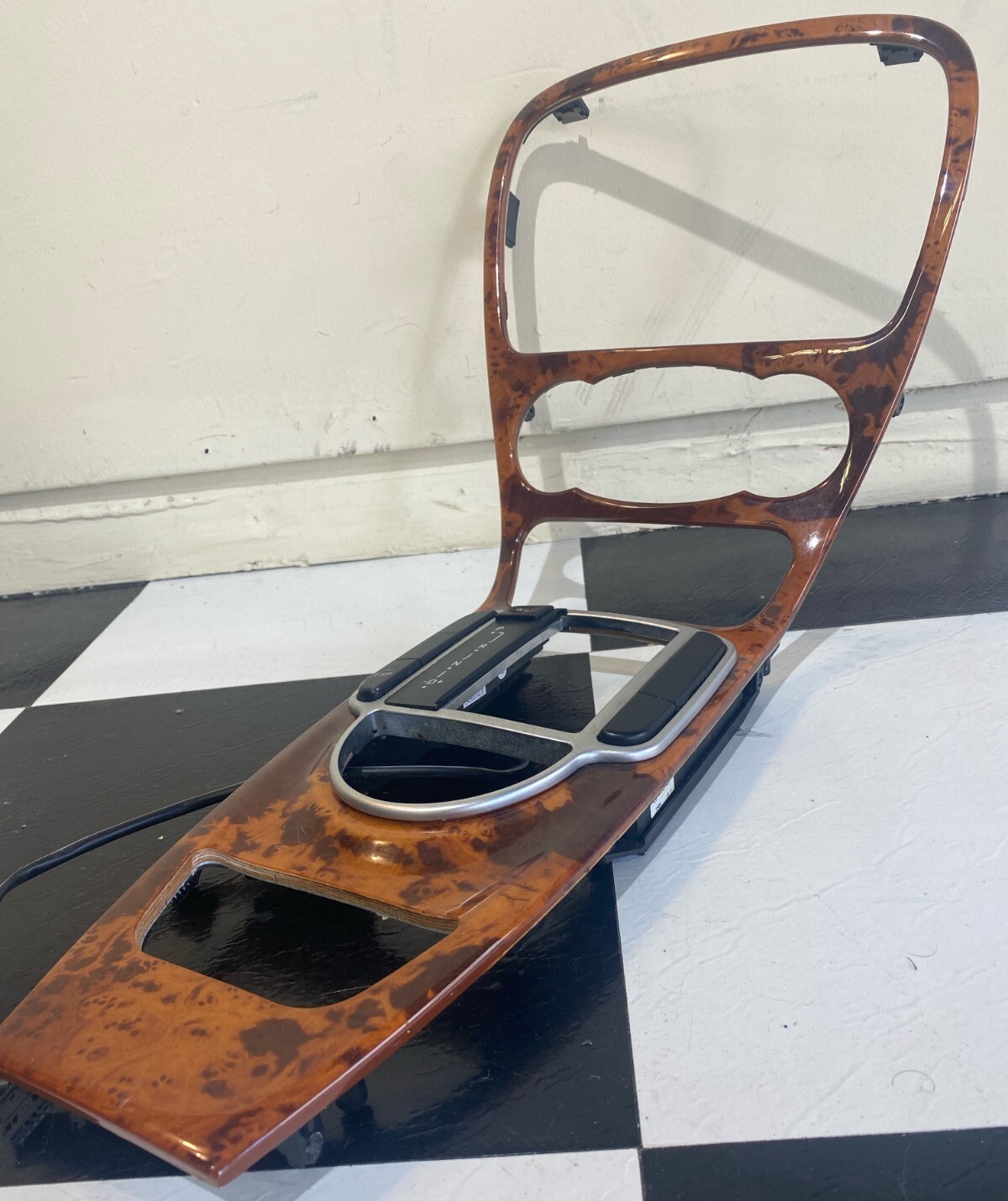 03-04 Mercedes R230 SL500 SL600 SL55 AMG Center Console Trim Bezel Wood ...