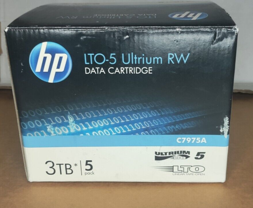Lot of New 5 HP HPE LTO-5 Ultrium 3TB RW Data Cartridge - C7975A | eBay