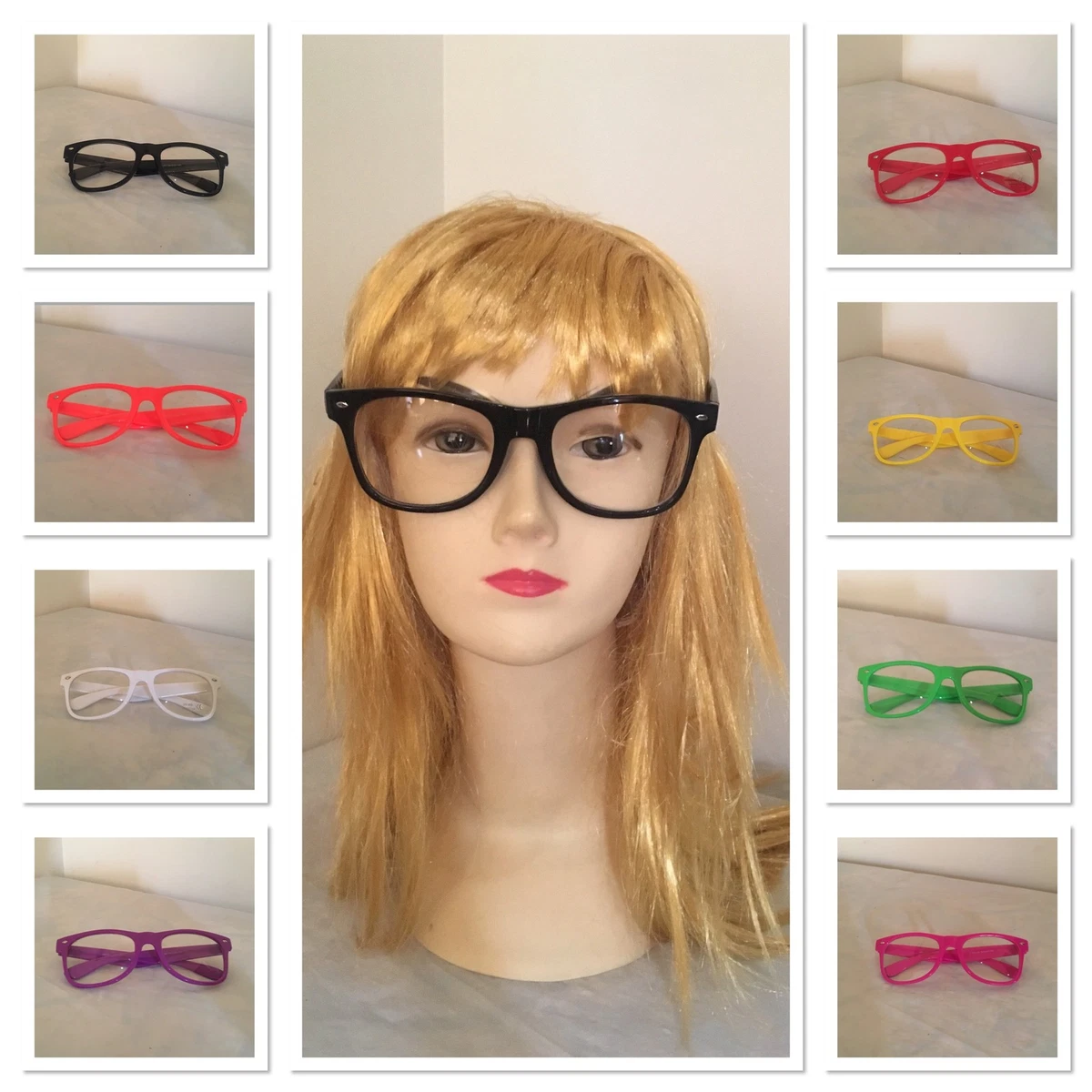Red And Black Nerd Glasses