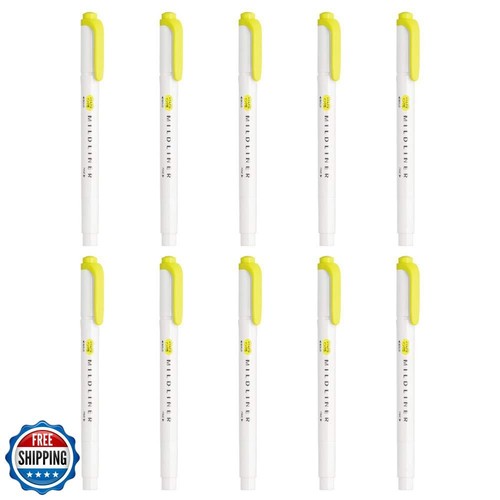 Zebra B-WKT7-MLY Highlighter, Mild Liner, Mild Lemon Yellow, 10 Pieces ...