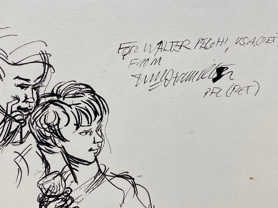 Original Sketch William Hamilton New Yorker Cartoonist Signed ...