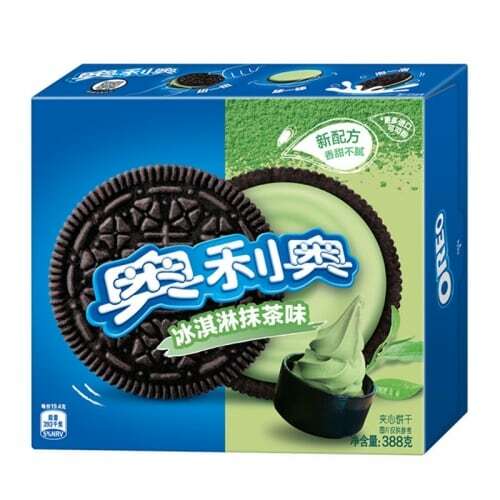 Oreo Matcha Green Tea Sandwich Cookies 奥利奥抹茶夹心饼干 388g Box Delicious ...