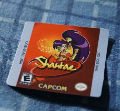 Gameboy Cartridge Label Shantae Game Boy Replacement Sticker Matte ...