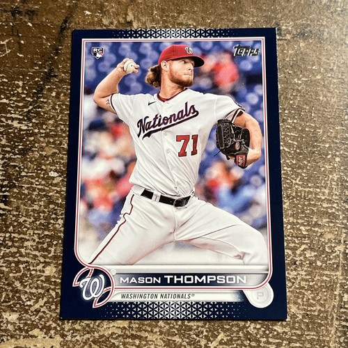 Topps 2022 Series 1 Baseball Card #38 Mason Thompson RC Nationals Blue ...