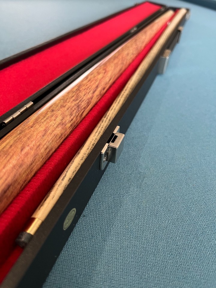 2 Piece 57" Ash Pool / Snooker Cue With Hard Black Cue Case BUNDLE ...