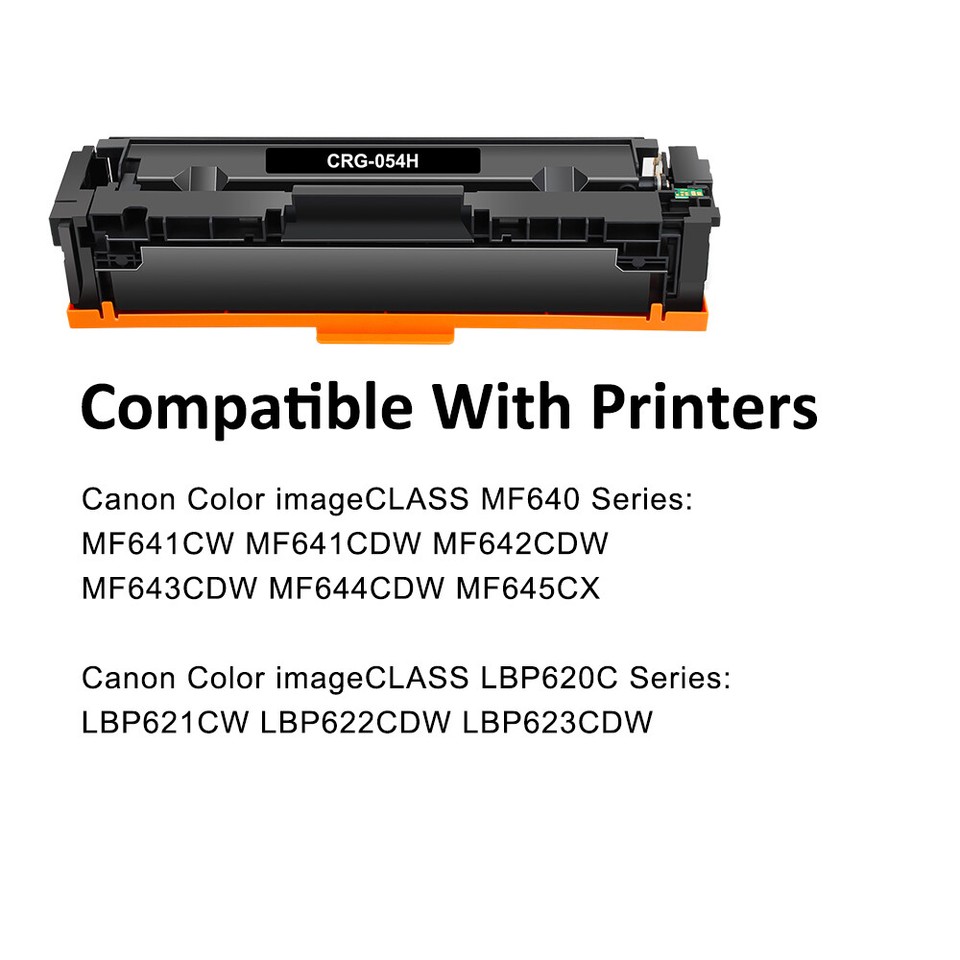 5x Cartridge 054 for Canon 054 Toner Imageclass MF644CDW Printer (With ...