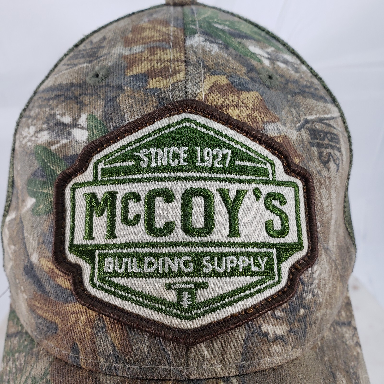 McCoys Hat Camo Cap Building Supply Mesh Strap Back Adjustable RealTree ...