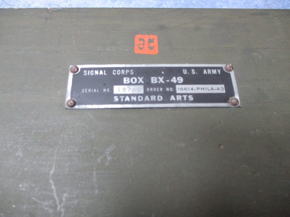 WW2 Signal Corps Crystal Box BX-49 U.S. Army Military Ham Radio | eBay