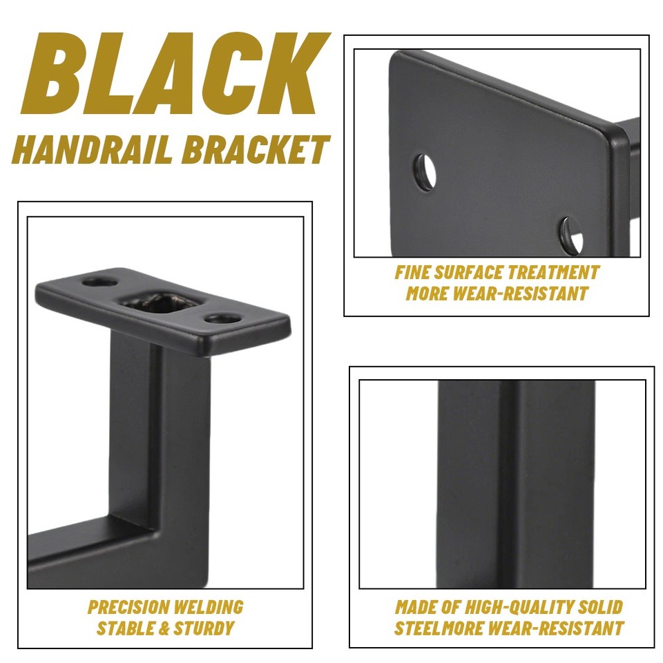 Fixed Swivel Hand Rail Brackets Square Hand Rail Brackets for Staircase ...
