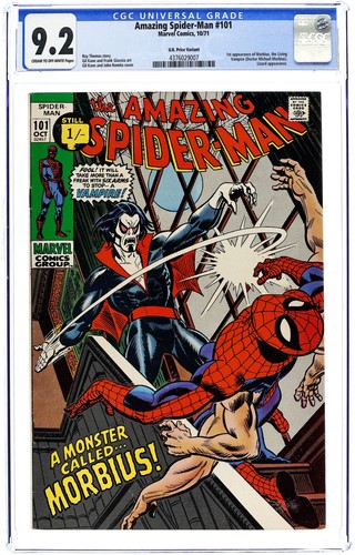 Amazing Spider-Man UK Price Variant #101UK CGC 9.2 1971 4376029007 1st ...