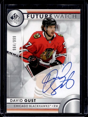 2023-24 SP Authentic David Gust Rookie Auto RC Future Watch #984/999 | eBay