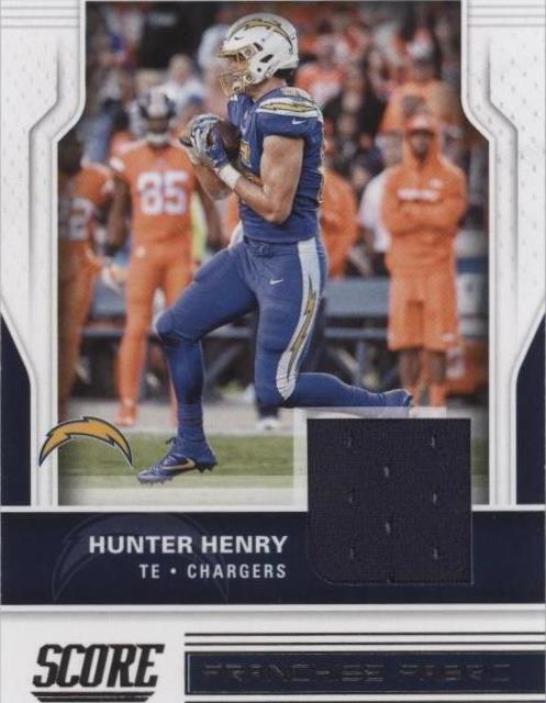 2017 Score - Franchise Fabric Hunter Henry #15 (MEM) for sale online | eBay