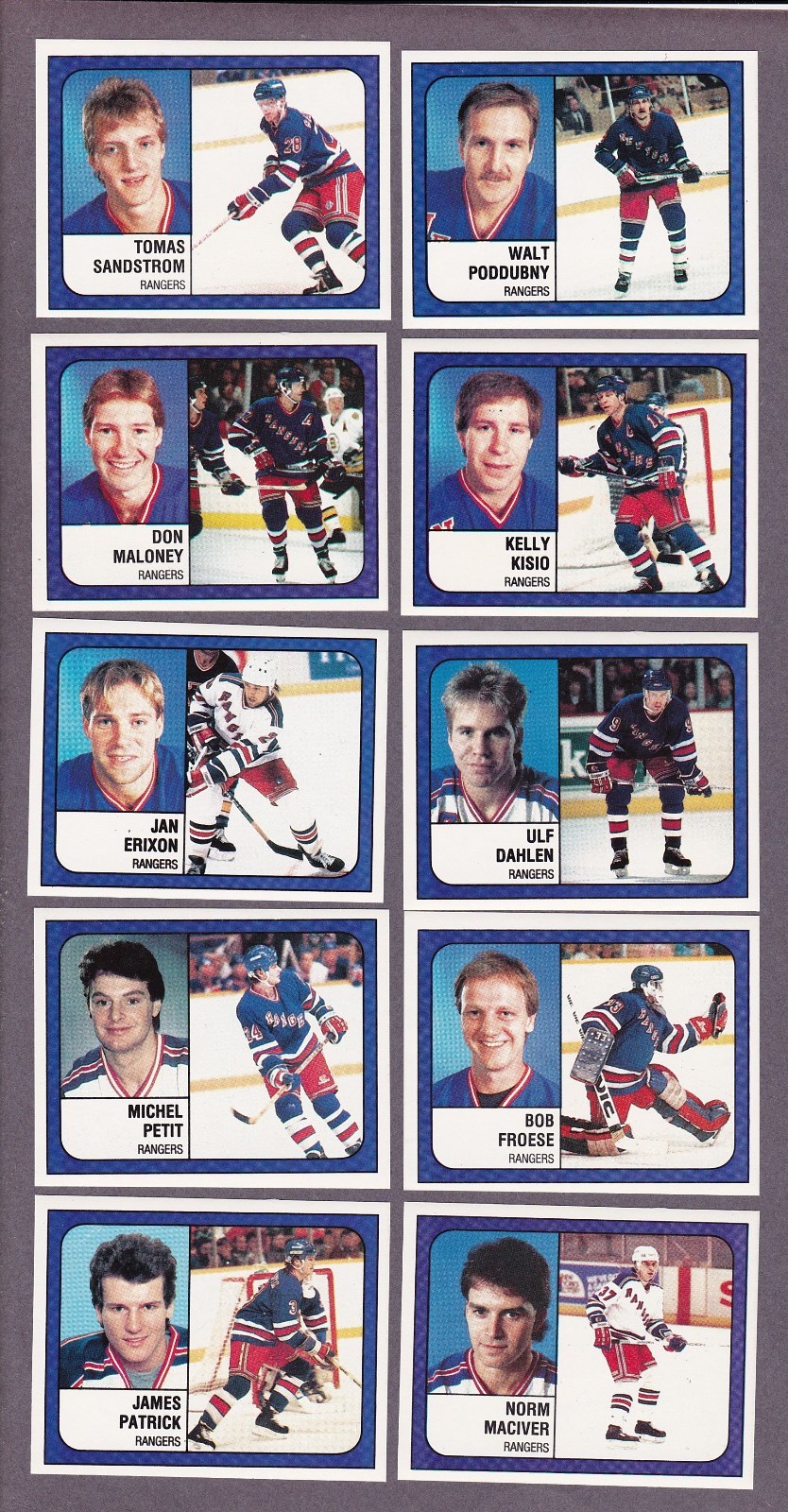 1988-89 Panini NHL Hockey Sticker Bob Froese #299 Goalie New York ...