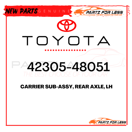 42305-48051 TOYOTA GENUINE CARRIER SUB-ASSY, REAR AXLE, LH 4230548051 ...