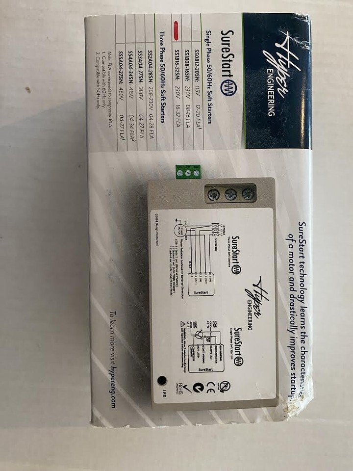 Hyper Engineering Sure Start Single Phase Soft Starter SS1B16-32SN ...