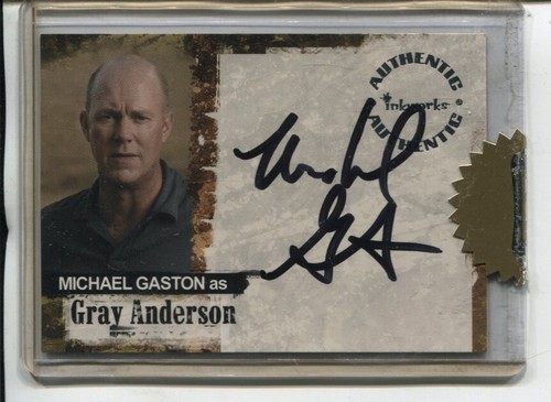 Inkworks Card JERICHO Gray Anderson MICHAEL GASTON signed AUTOGRAPH ...