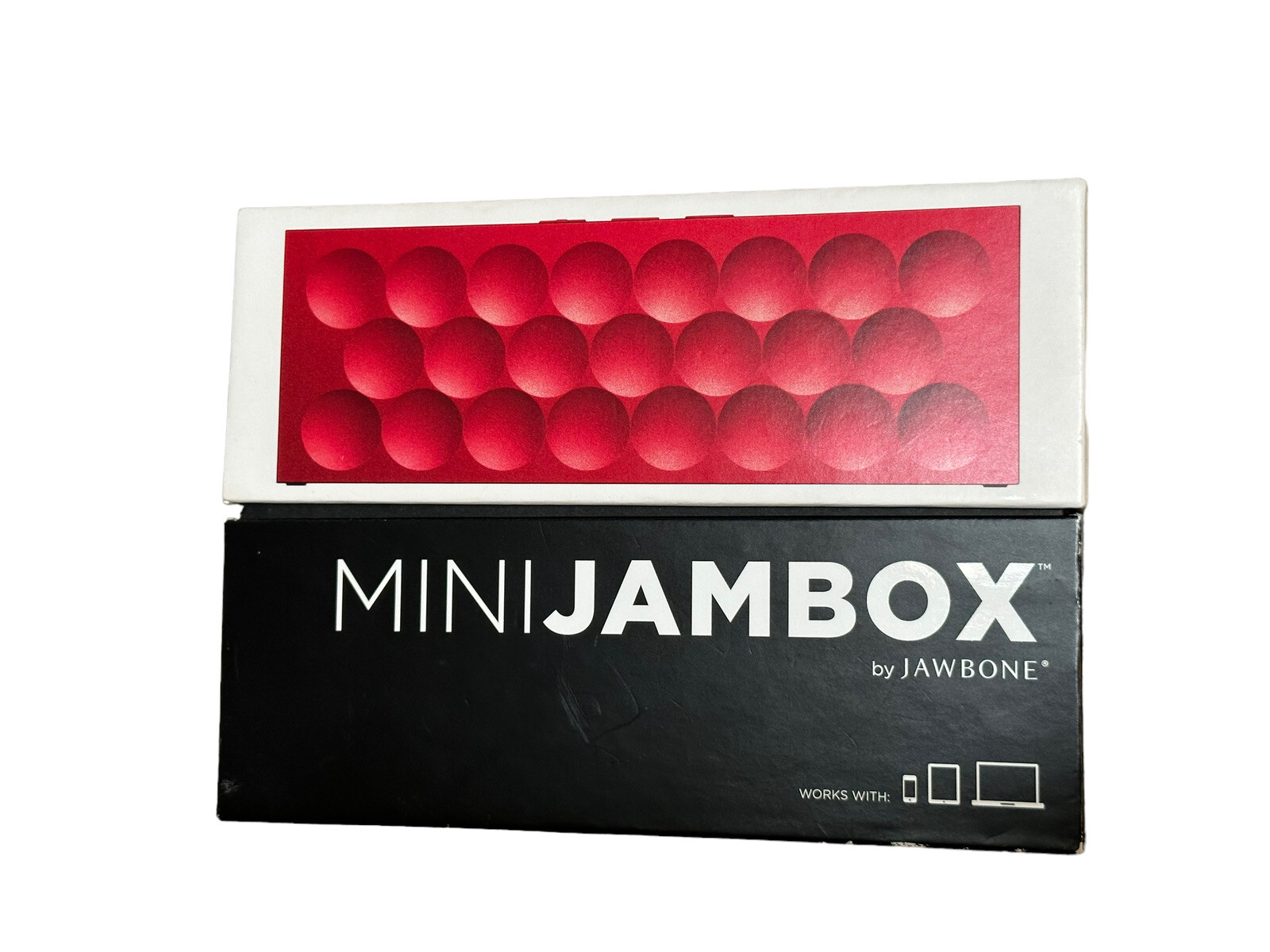 MINI JAMBOX - Red Dot... Wireless Speaker & Speakerphone... NEW Open-box. 847912011409| eBay