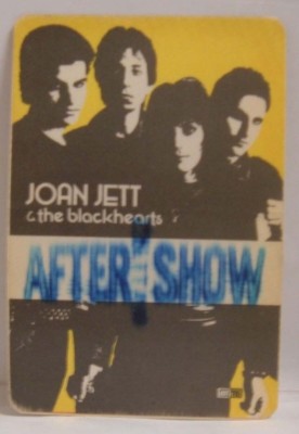 JOAN JETT - VINTAGE ORIGINAL CLOTH TOUR CONCERT BACKSTAGE PASS ***LAST ...