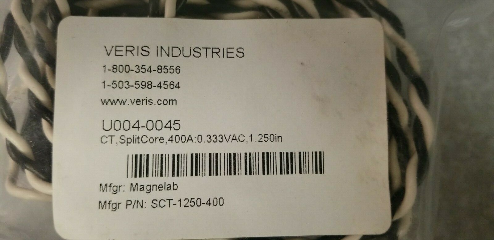 U0040045 - Magnelab, Current Transformer, Split Core, 400A : 0.333 VAC ...