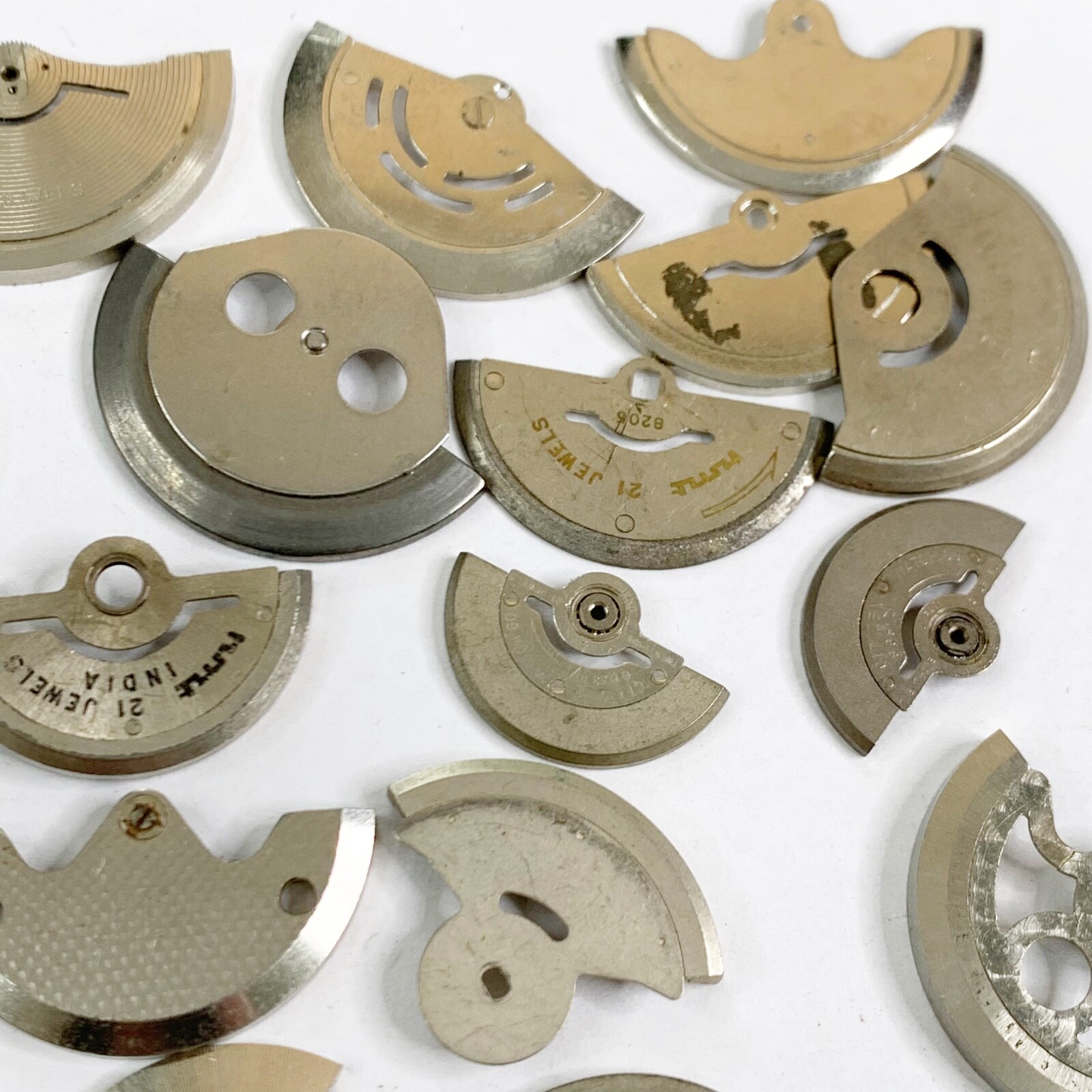 10 Watch Plates Parts Semicircle Steampunk Altered Art Watchmakers Lot ...