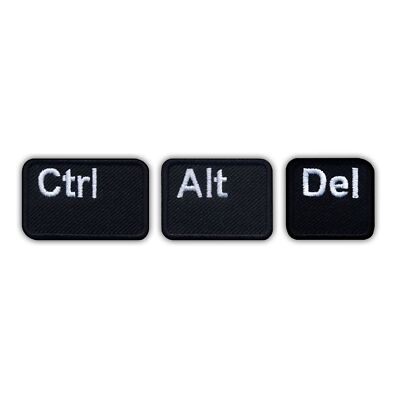 Ctrl+Alt+Del - Ensemble De 3 Rustines Patch / Badge Brodé | eBay