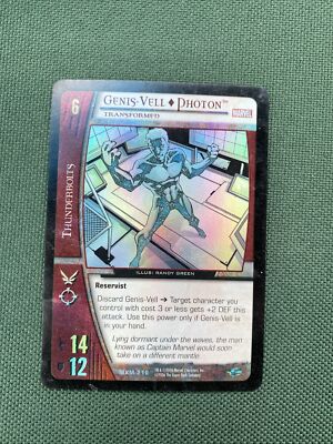 VS System: Genis-Vell Photon, Transformed [Played] Marvel X-Men TCG CCG ...