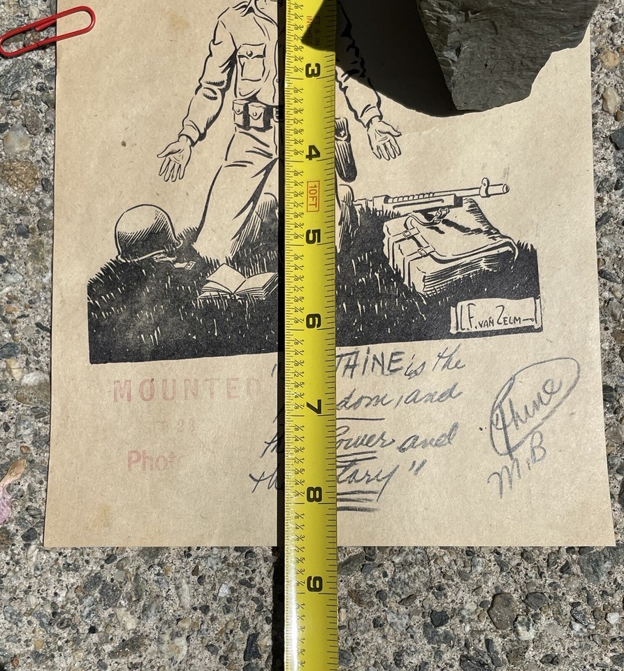 WWII Van Zelm Christian Science Monitor Newspaper Prayer Propaganda Art ...