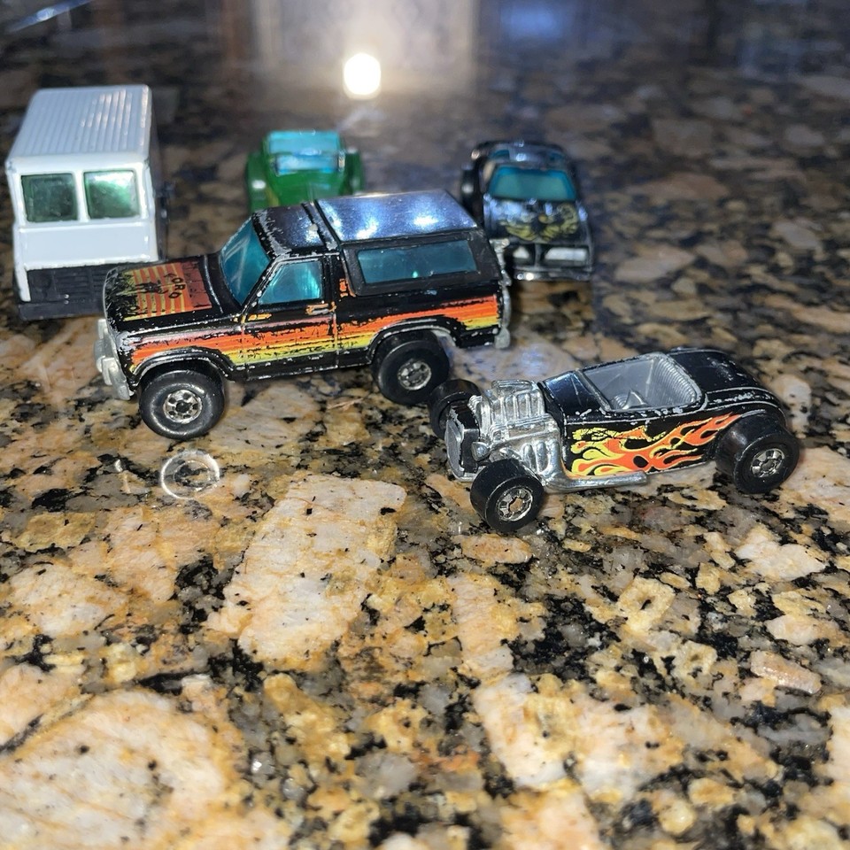 Hot Wheels Blackwall 1970s Vtg Lot of 5 Bronco Motorcycle US Mail Bird ...