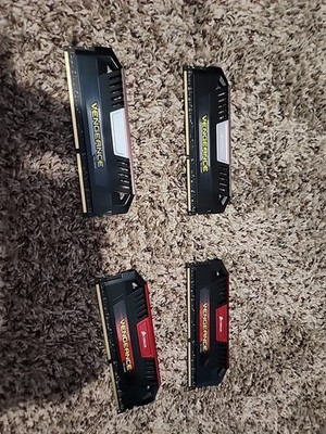 Corsair Vengeance DDR3 Desktop RAM Memory 16GB Red And Silver (4 Sticks ...
