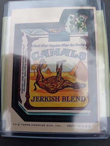 1973 UK Wacky Packages "Camals" RareTan Back Sticker | eBay