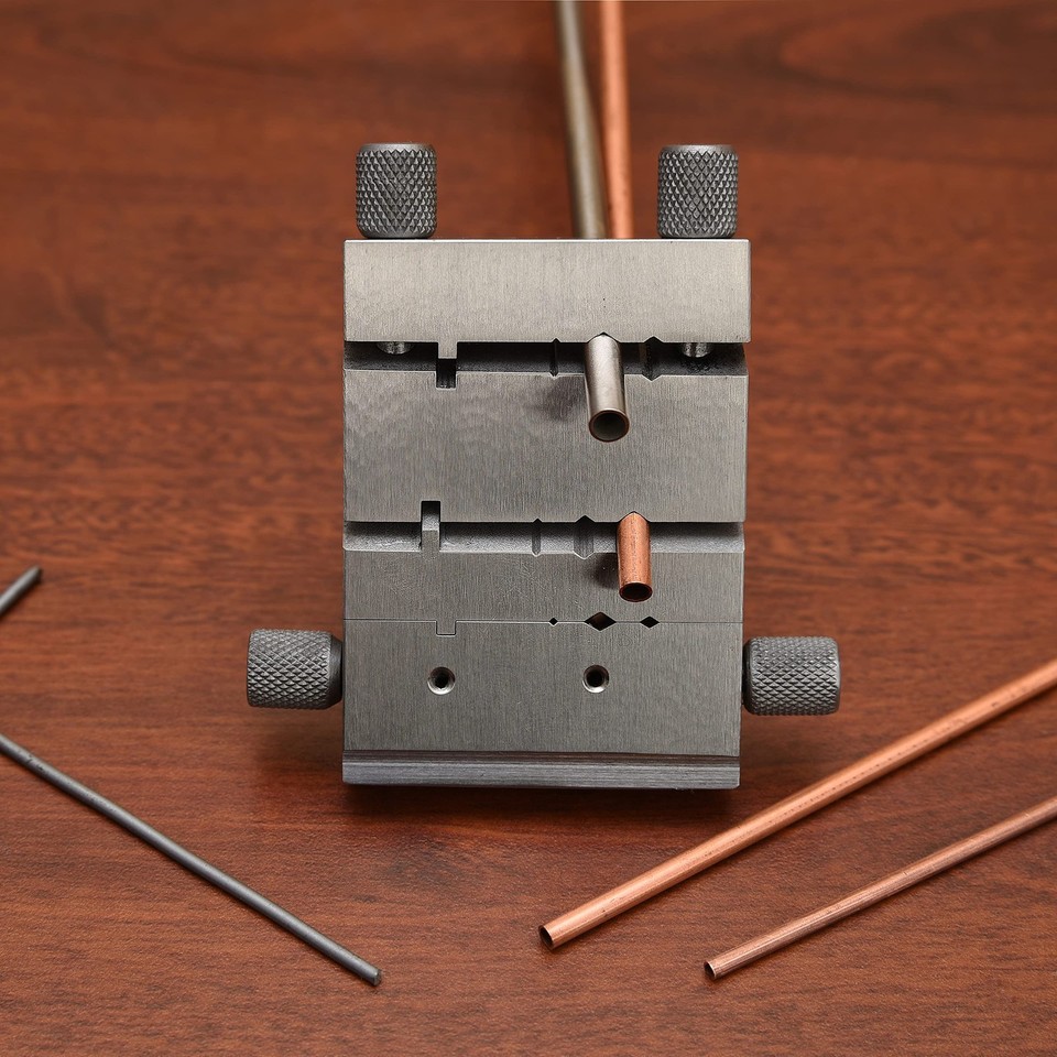 Miter Cutting Vise Jig – Swiss Style, Made of Steel, 3” x 2.75” – For ...