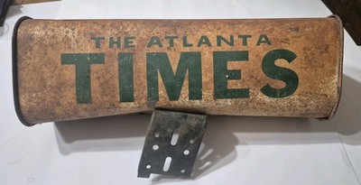 Vintage 1964 THE ATLANTA TIMES Metal Newspaper Box 18x6x5-61 Years Old ...