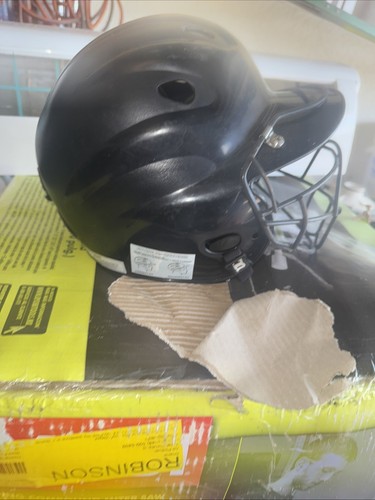 WILSON BATTING HELMET MODEL A5250 SIZE 6 1/8 - 7 1/4 Black Youth Padded ...