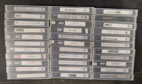 Lot Of 33 VHS Blockbusters 80s & 90s | eBay