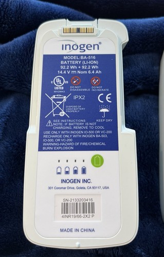 Inogen / OxyGo G5 16-Cell Double Battery BA-516- Gently Used for 6 ...