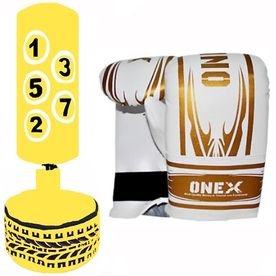 Onex Kids/Junior Boxing Free Standing Punch Bag Set Kick Martial Art ...