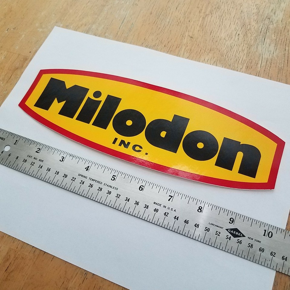 MILODON Oil Pan Pump DECAL STICKER Milodon RACING RALLY NASCAR NHRA | eBay