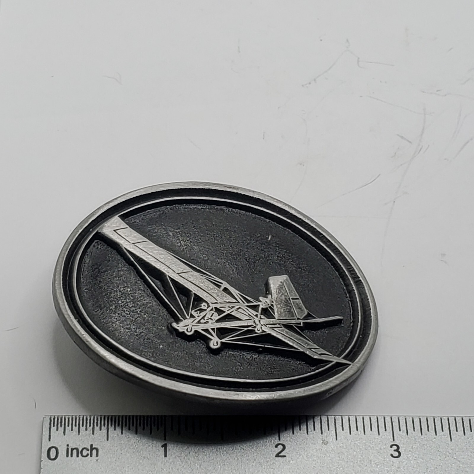 VINTAGE ULTRALIGHT PLANE BELT BUCKLE COLLECTIBLE MICR… - Gem