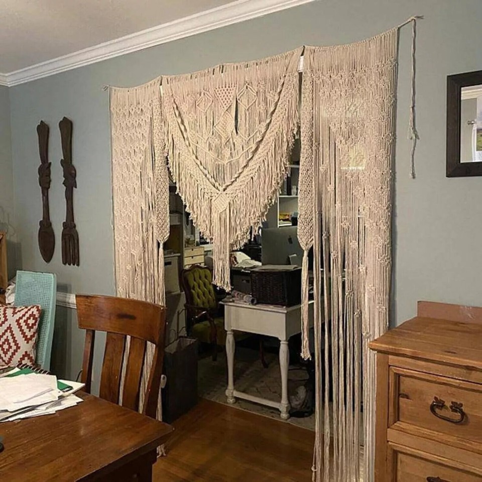 Handmade Macramé Extra Large backdrop, wedding decoration Tapestry Art ...