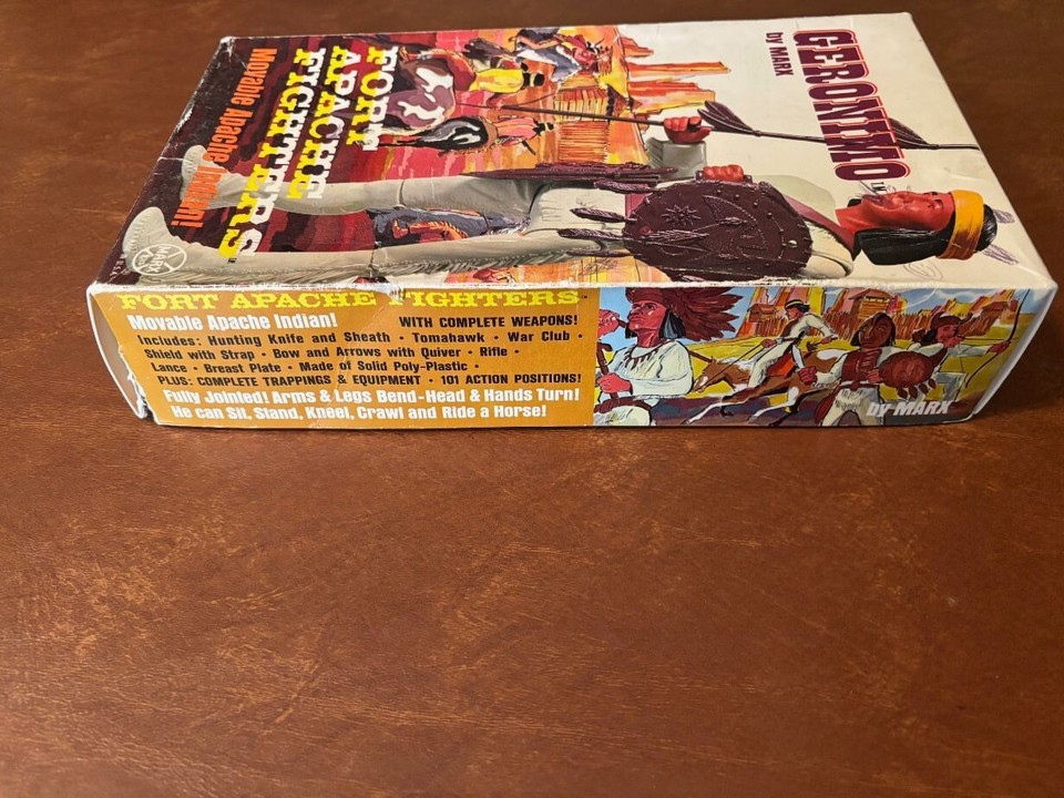 Vintage Geronimo Fort Apache Fighter by Marx Movable Indian Figure w ...