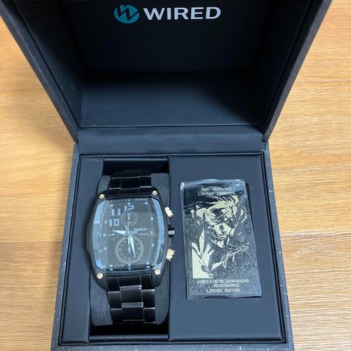 SEIKO Wired Metal Gear Rising Watch black stainless steel band Japan | eBay