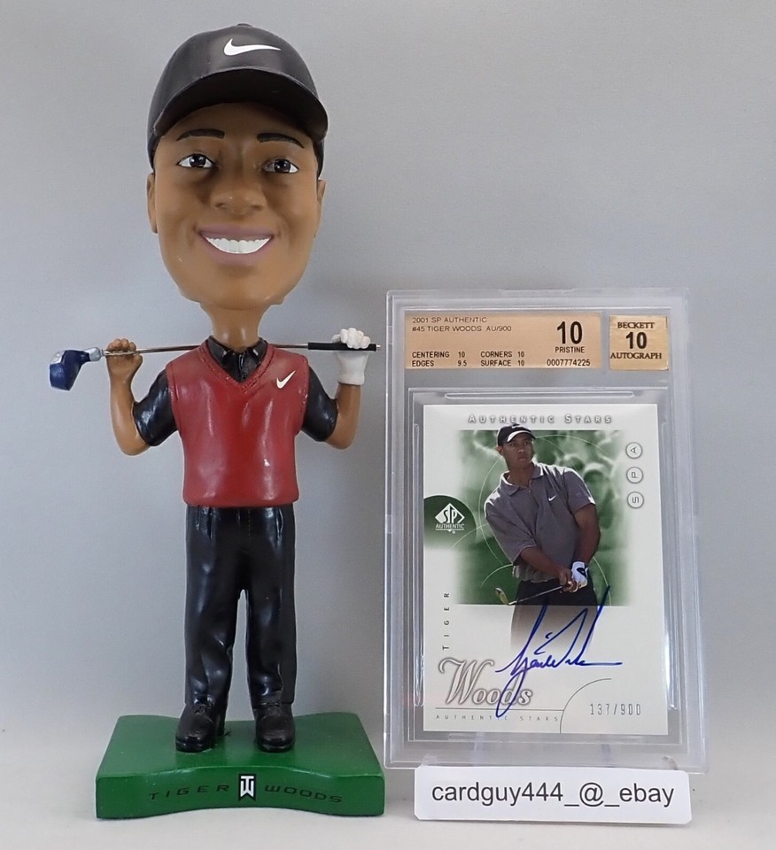 2001 TIGER WOODS🔥BGS 10/10🔥SP AUTHENTIC AUTOGRAPH ROOKIE 137/900 RARE ...