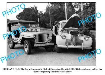 OLD 6 x 4 PHOTO BRISBANE QUEENSLAND RACQ AUTOMOBILE CLUB ROAD SERVICE ...