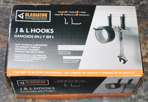 Gladiator J & L Garage Hooks (8-PACK) GearTrack Heavy Duty Steel ...